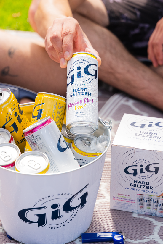 GiG HARD SELTZER PASSIONFRUIT FUNK 24-PACK – GiG Bezorgd